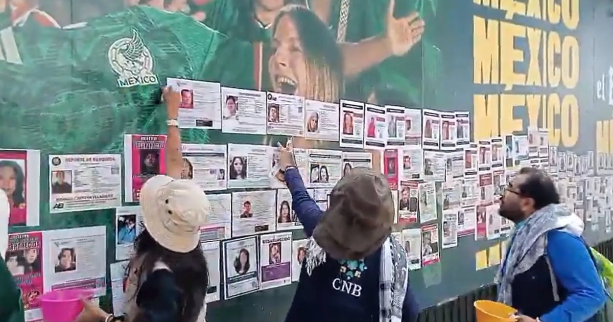 Pegan fichas de búsqueda de personas desaparecidas en inmediaciones del ...