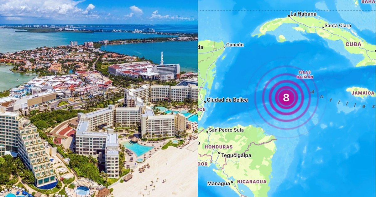 Sismo en las Islas Caimán de 8.0 se siente en Cancún y Chetumal