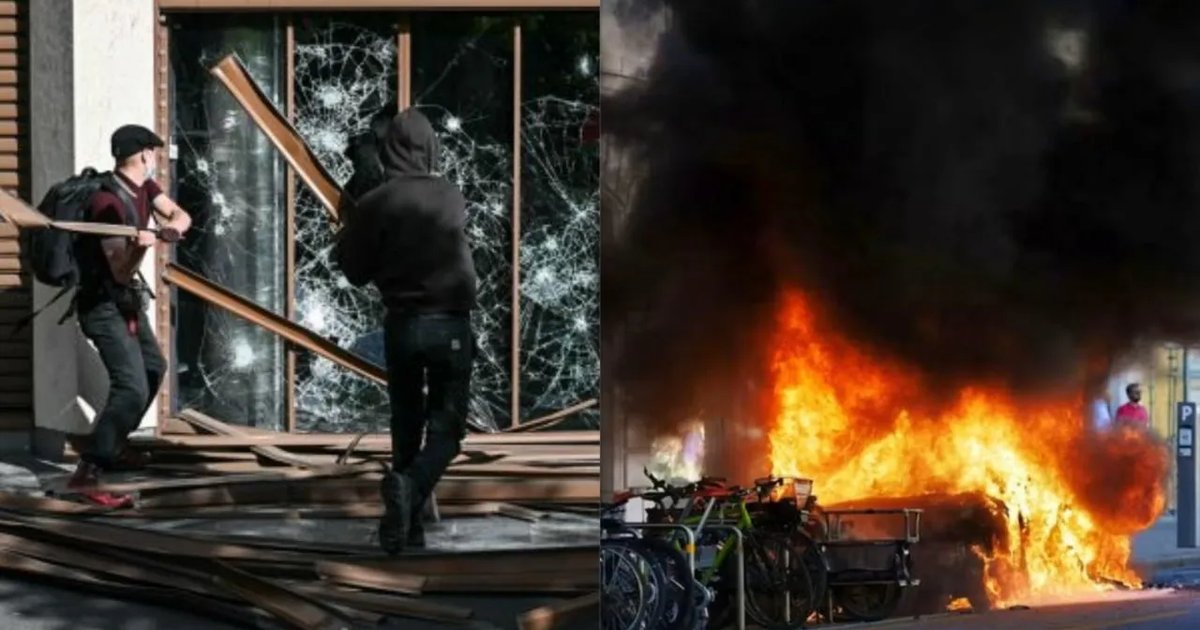 Violencia en Suiza; queman edificios y autos en protesta contra la ...